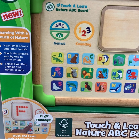 LeapFrog | Toys | Leapfrog Touch Learn Nature Abc Board Wooden Tablet ...